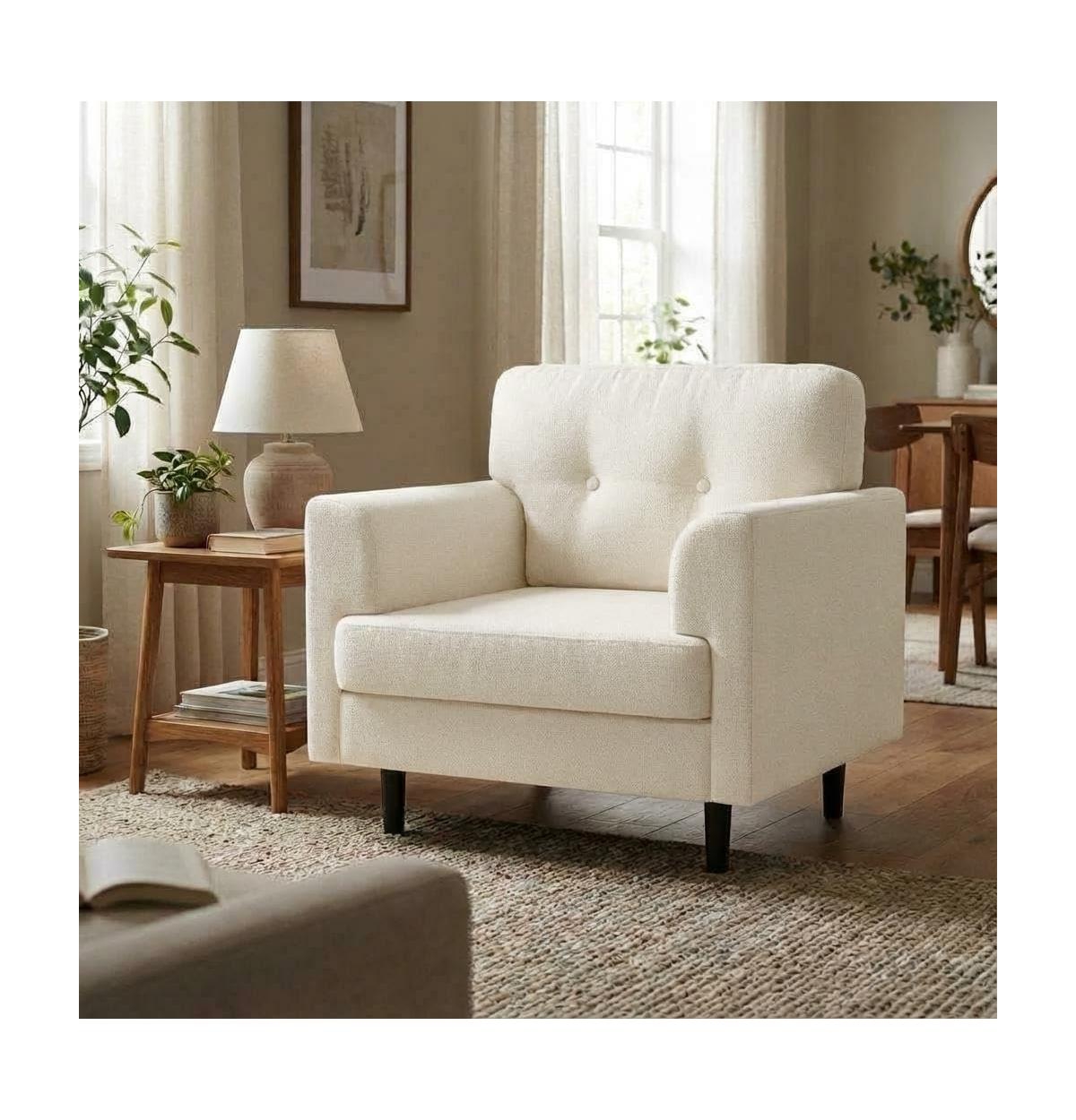 Click here for gaomon Single Sofa Armchair 38" Linen Upholst... prices