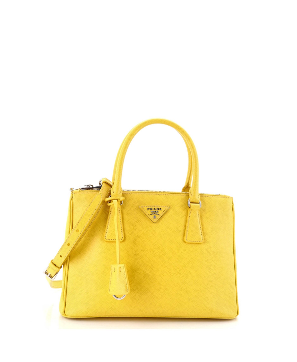 Click here for Pre-Owned Prada Small Galleria Double Zip Tote Saf... prices