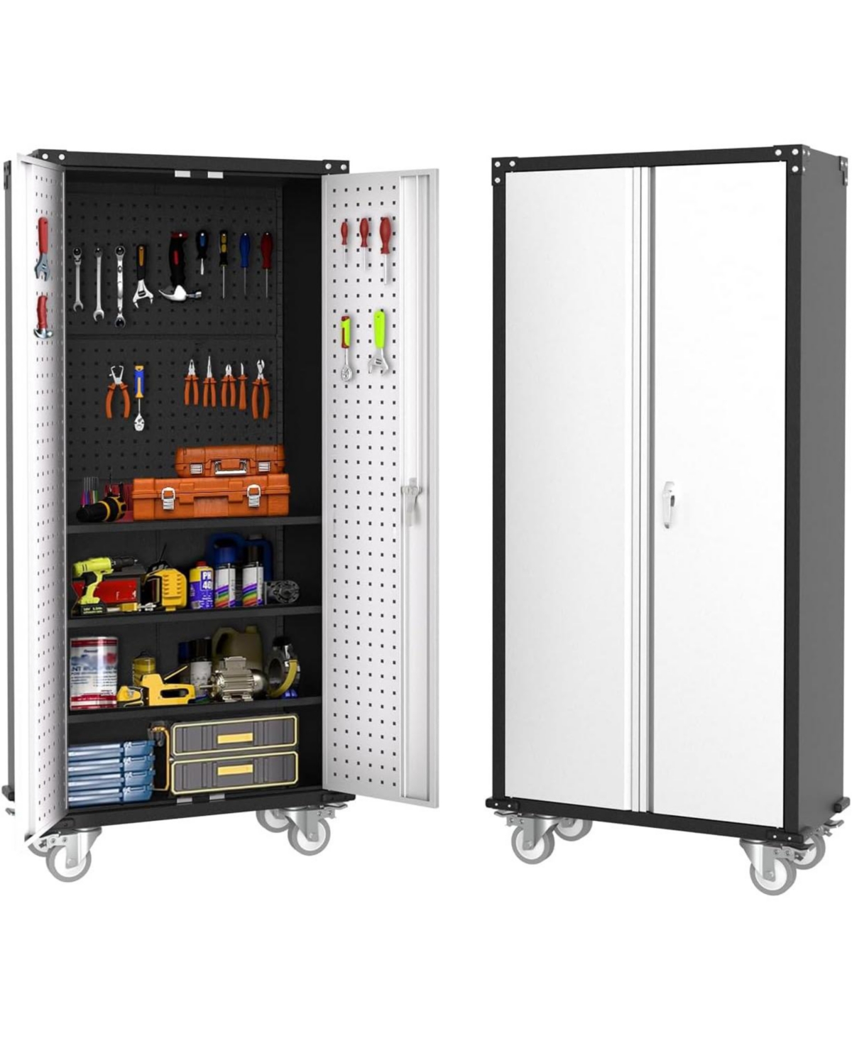 Click here for gaomon 72-Inch Steel Metal Storage Cabinet with Wh... prices
