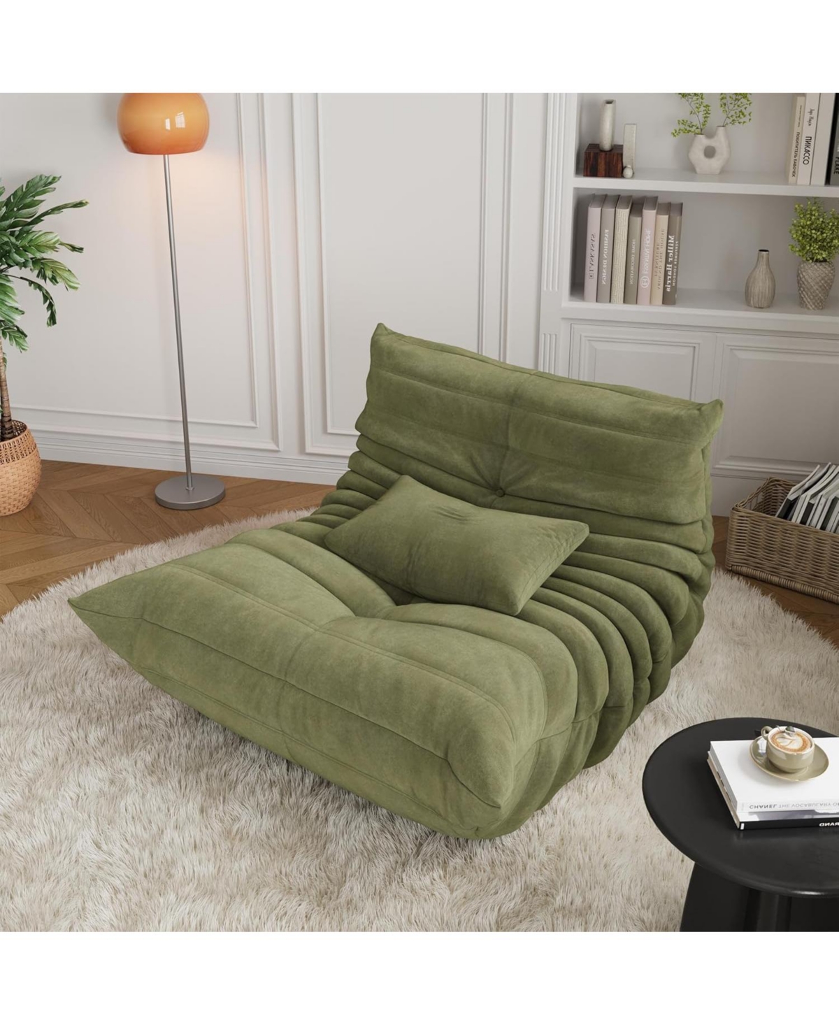 Click here for gaomon Suede-Like Memory Foam Bean Bag Chair  One-... prices