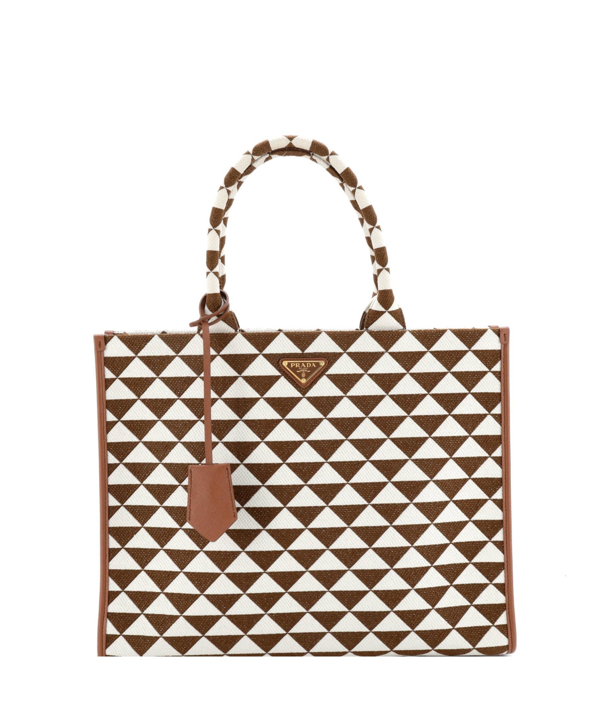 Click here for Pre-Owned Prada Large Symbole Shopper Tote Jacquar... prices