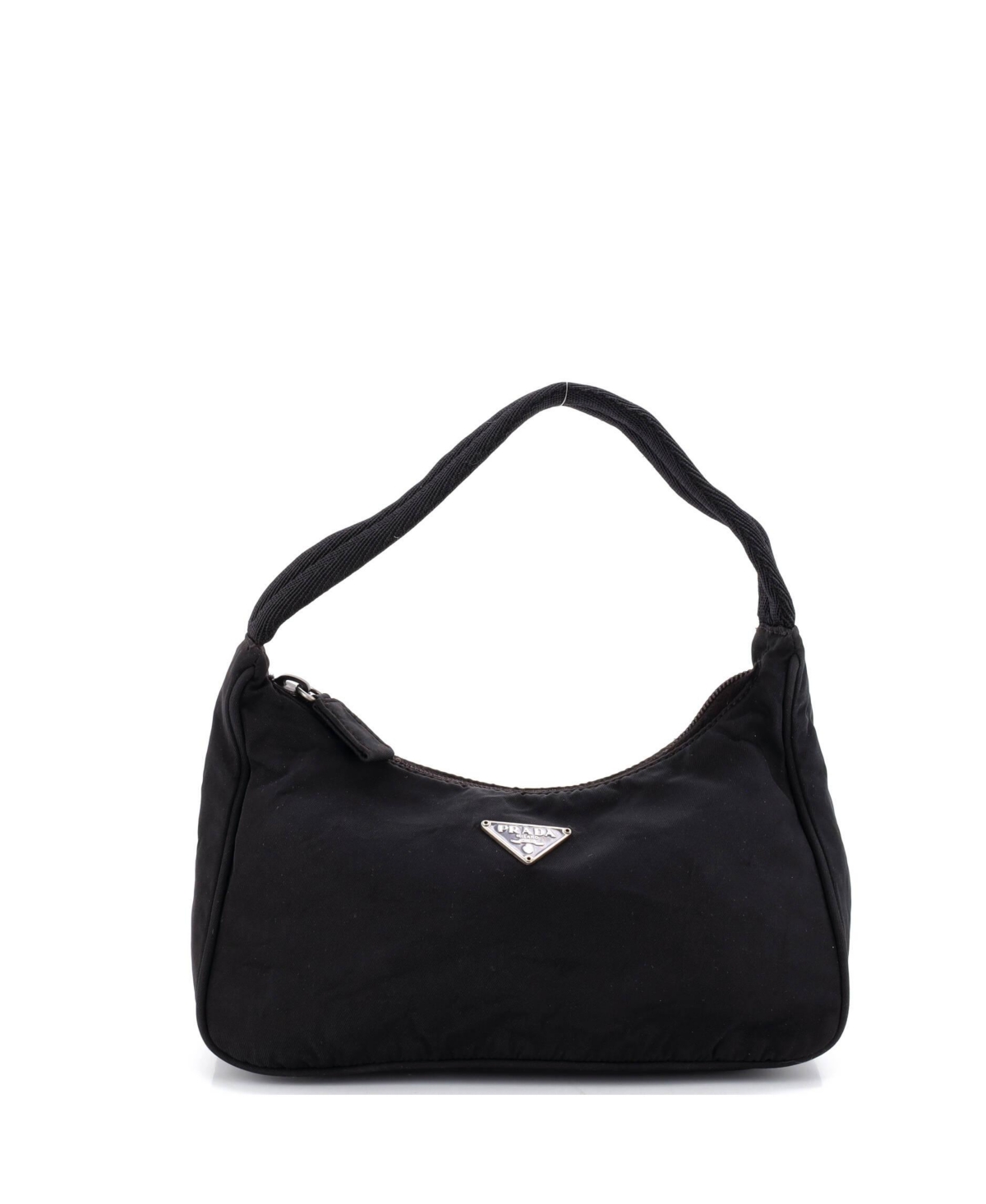 Click here for Pre-Owned Prada Mini Hobo Tessuto - Black prices