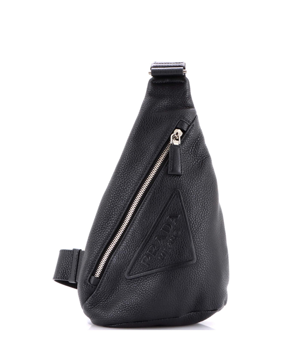 Click here for Pre-Owned Prada Triangle Logo Sling Bag Leather -... prices