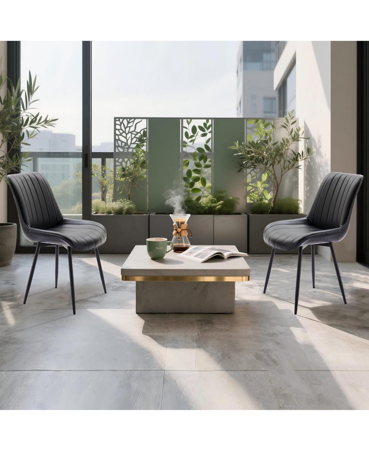 Click here for gaomon 2 Pc. Upholstered Metal Dining Chairs Set prices