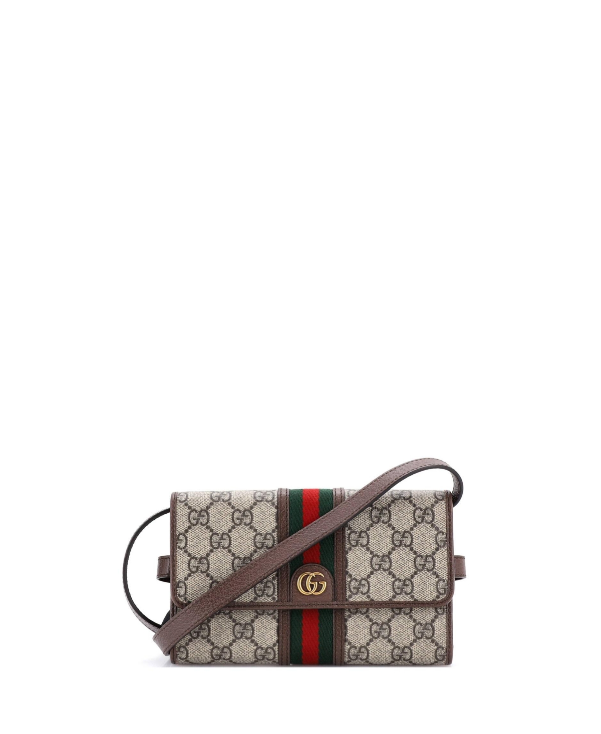 Click here for Pre-Owned Gucci Mini Ophidia Trifold Wallet Crossb... prices