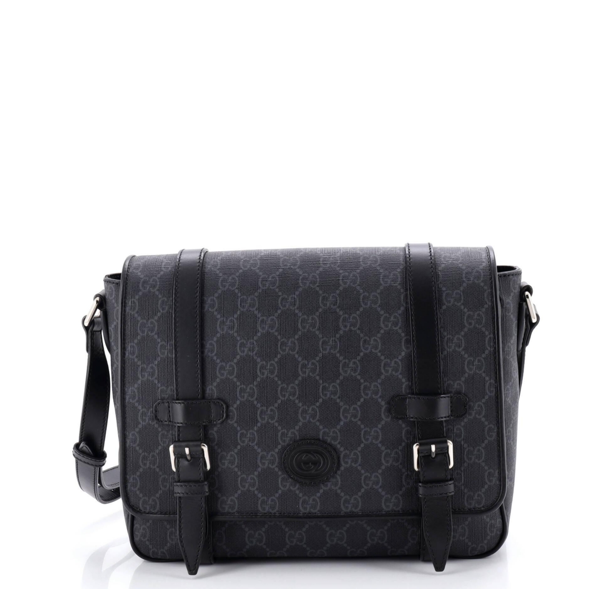 Click here for Pre-Owned Gucci Medium Interlocking G Patch Messen... prices