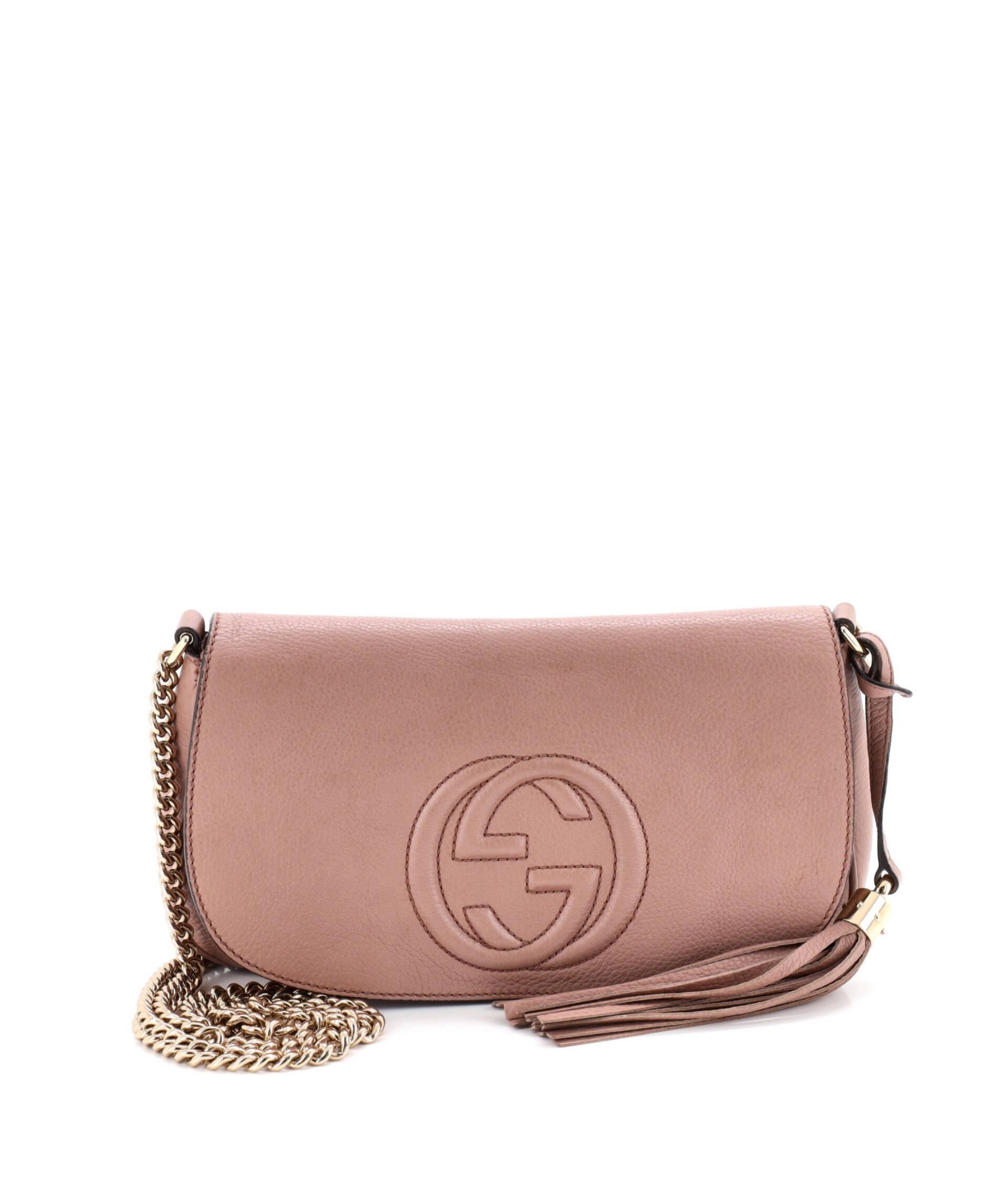 Click here for Pre-Owned Gucci Medium Soho Chain Crossbody Bag Le... prices
