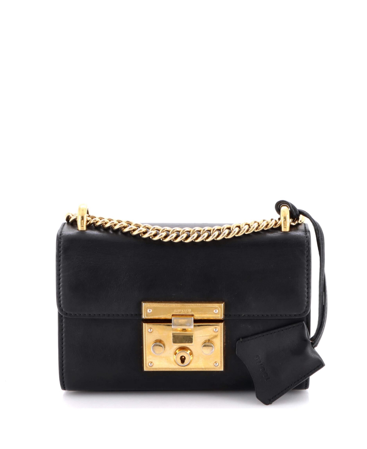 Click here for Pre-Owned Gucci Small Padlock Shoulder Bag Leather... prices