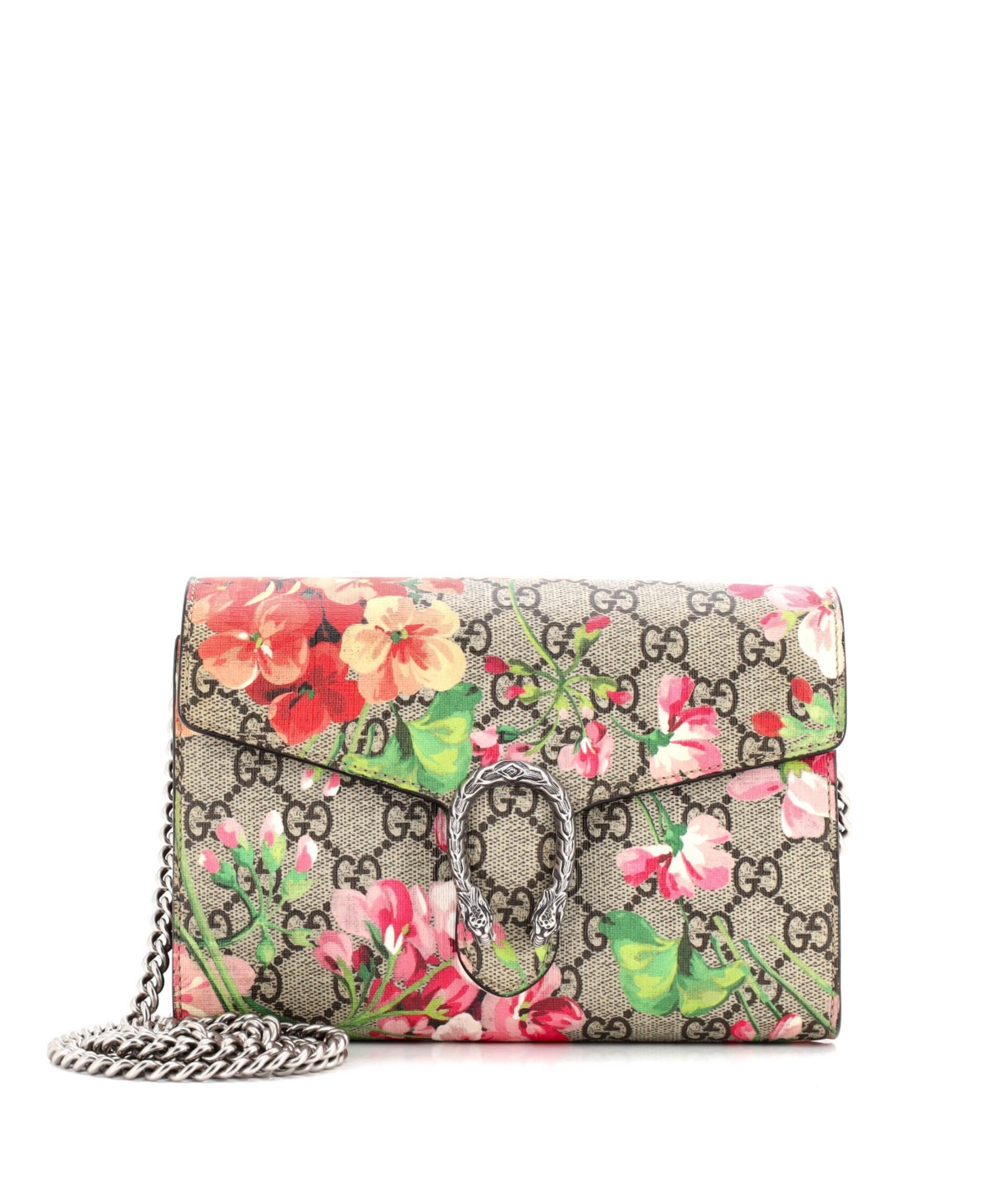 Click here for Pre-Owned Gucci Small Dionysus Chain Wallet Blooms... prices
