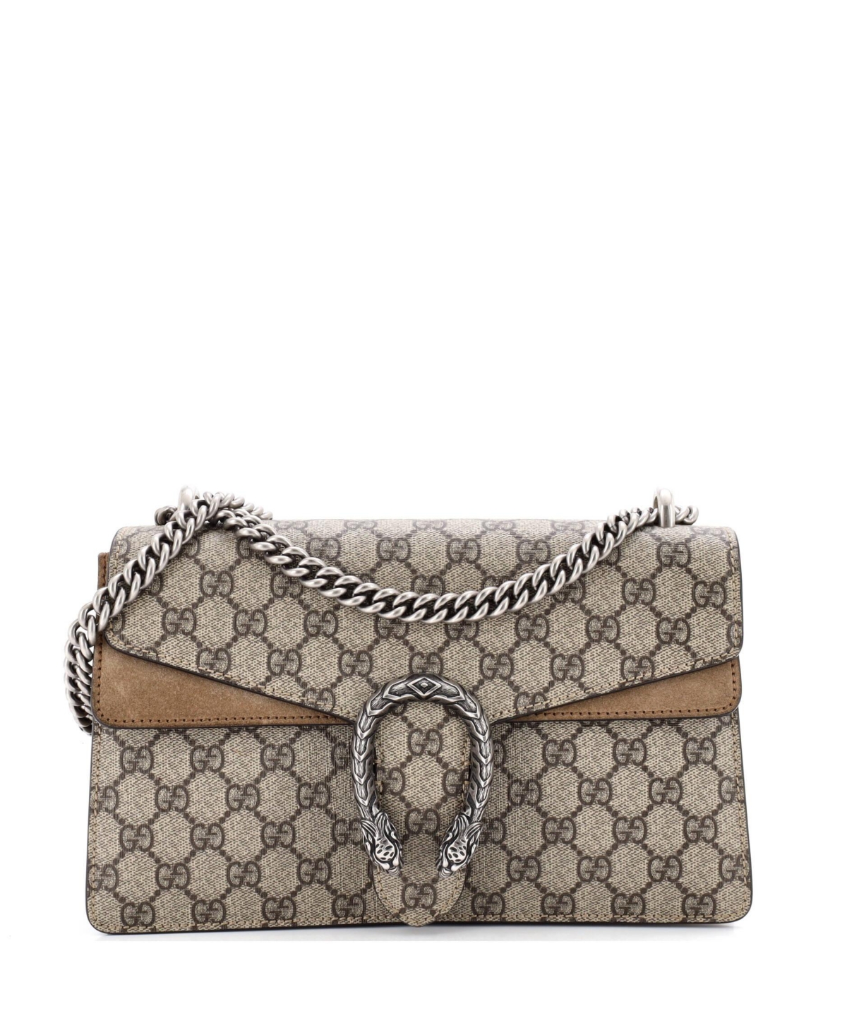 Click here for Pre-Owned Gucci Small Dionysus Bag Gg Coated Canva... prices