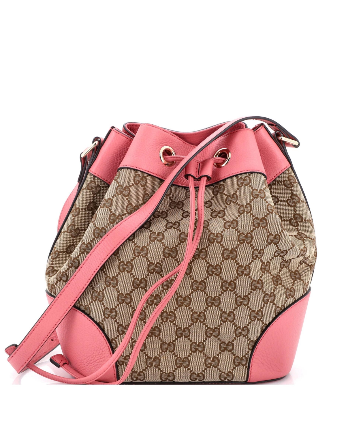 Click here for Pre-Owned Gucci Medium Classic Bucket Bag Gg Canva... prices
