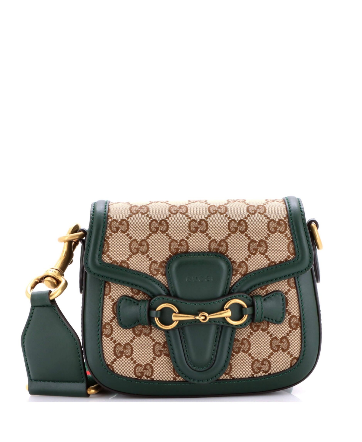 Click here for Pre-Owned Gucci Small Lady Web Shoulder Bag Gg Can... prices