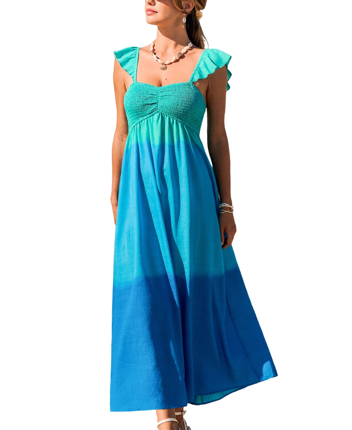 Click here for Cupshe Womens On a Journey Ombre Maxi Beach Dress... prices