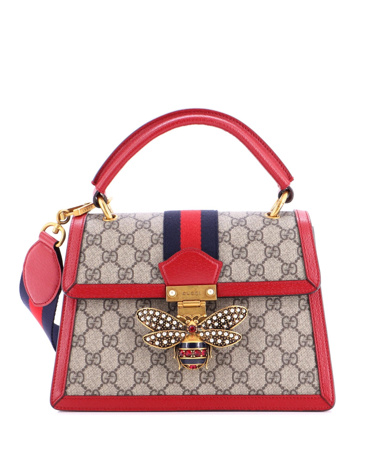 Click here for Pre-Owned Gucci Small Queen Margaret Top Handle Ba... prices