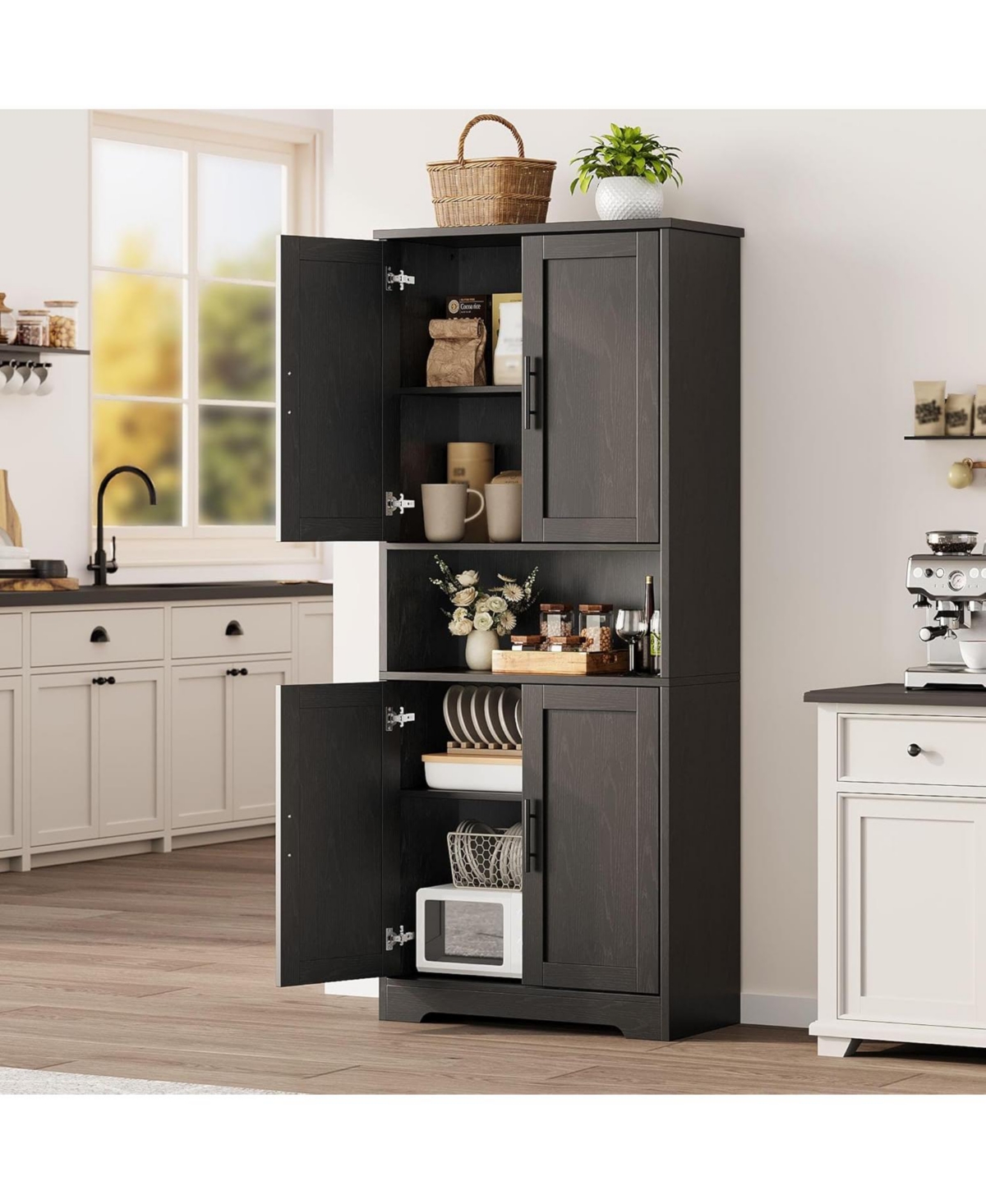 Click here for gaomon Tall Kitchen Pantry Cabinet  Storage Cabine... prices