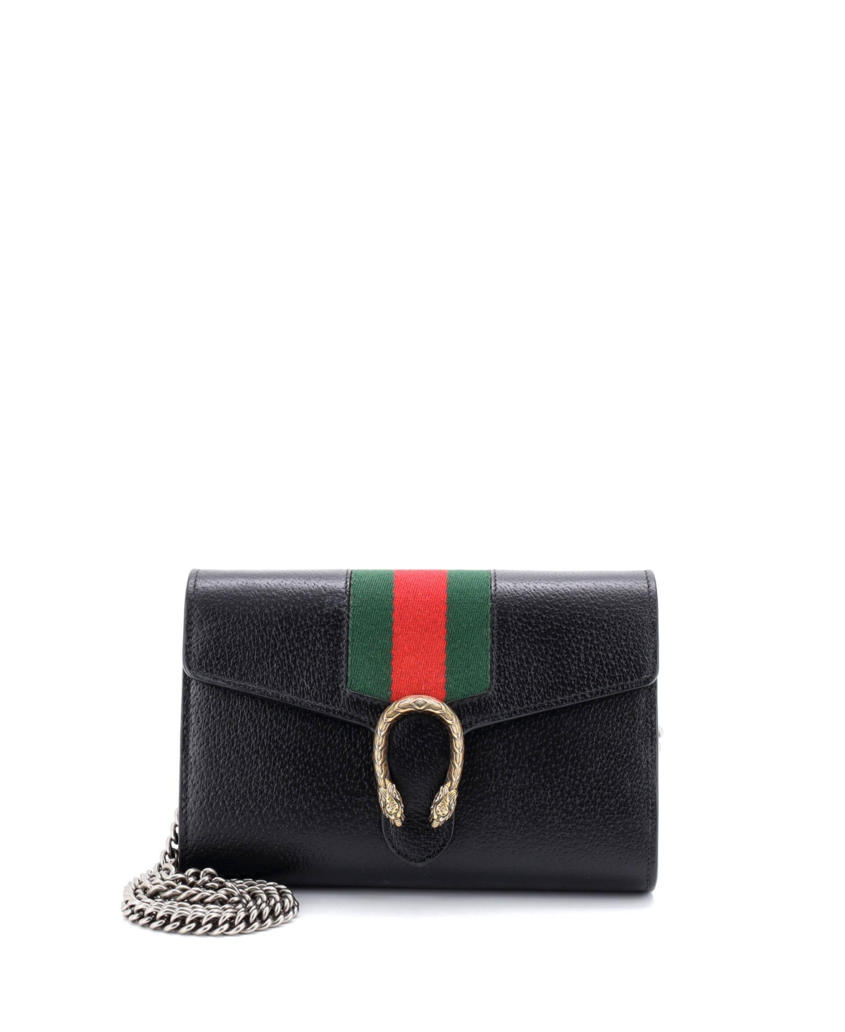 Click here for Pre-Owned Gucci Small Dionysus Web Chain Wallet Le... prices