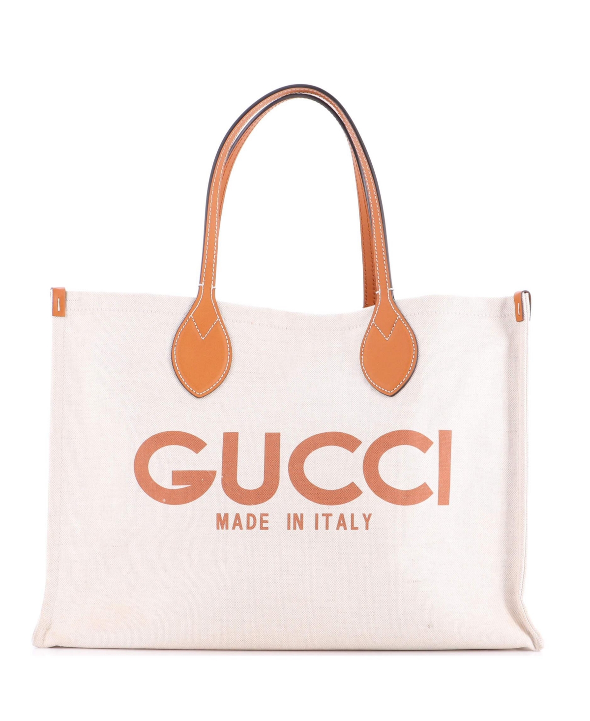 Click here for Pre-Owned Gucci Medium Logo Shopper Tote Printed C... prices
