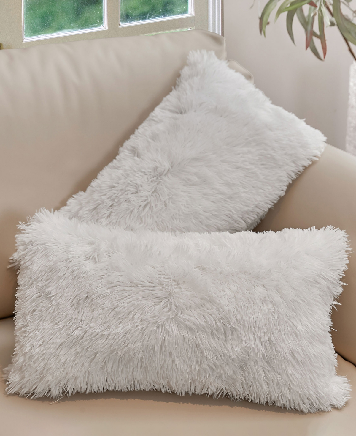Click here for Cheer Collection Textured Fluffy Decorative Pillow... prices