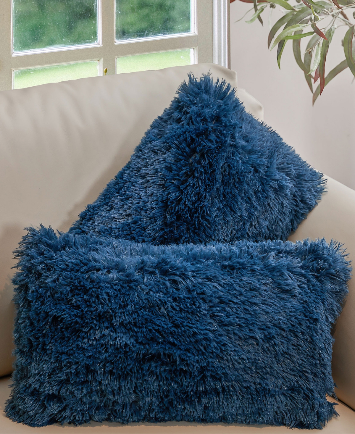 Click here for Cheer Collection Textured Fluffy Decorative Pillow... prices