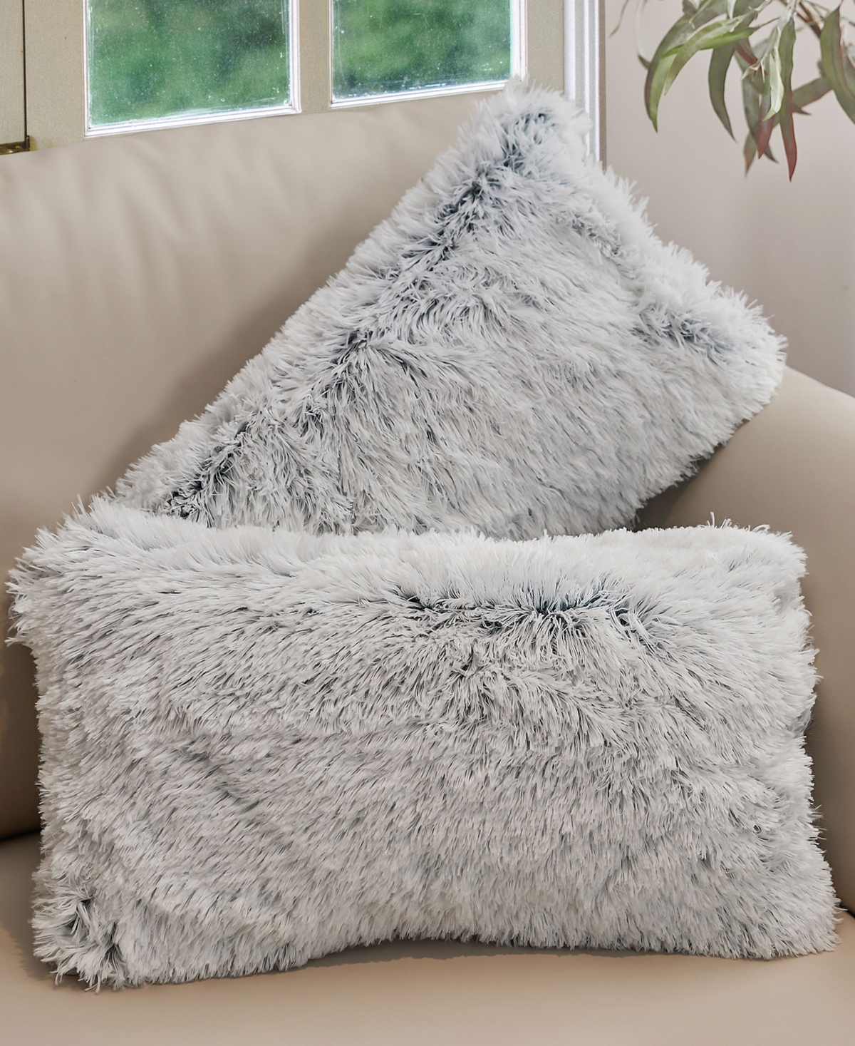 Click here for Cheer Collection Textured Fluffy Decorative Pillow... prices