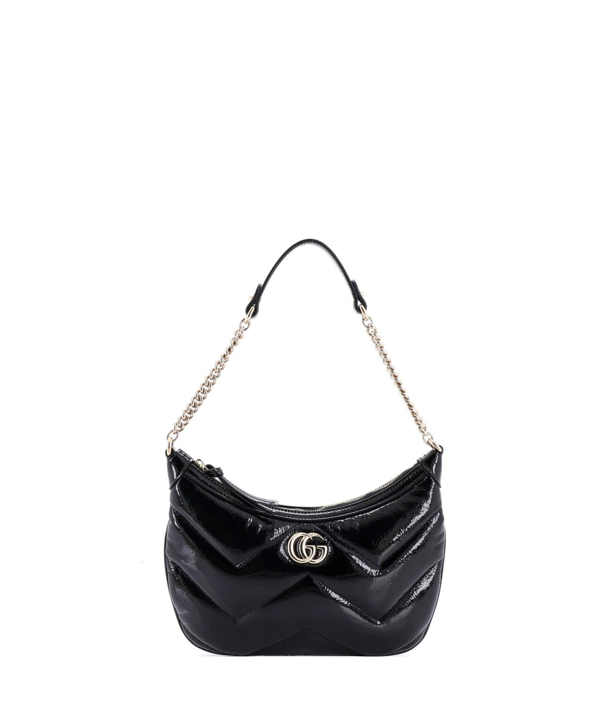 Click here for Pre-Owned Gucci Small Gg Marmont Half Moon Chain S... prices