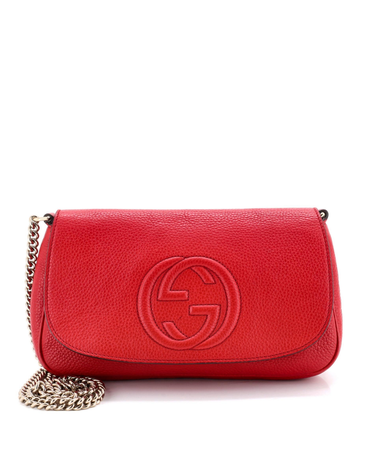 Click here for Pre-Owned Gucci Medium Soho Chain Crossbody Bag Le... prices