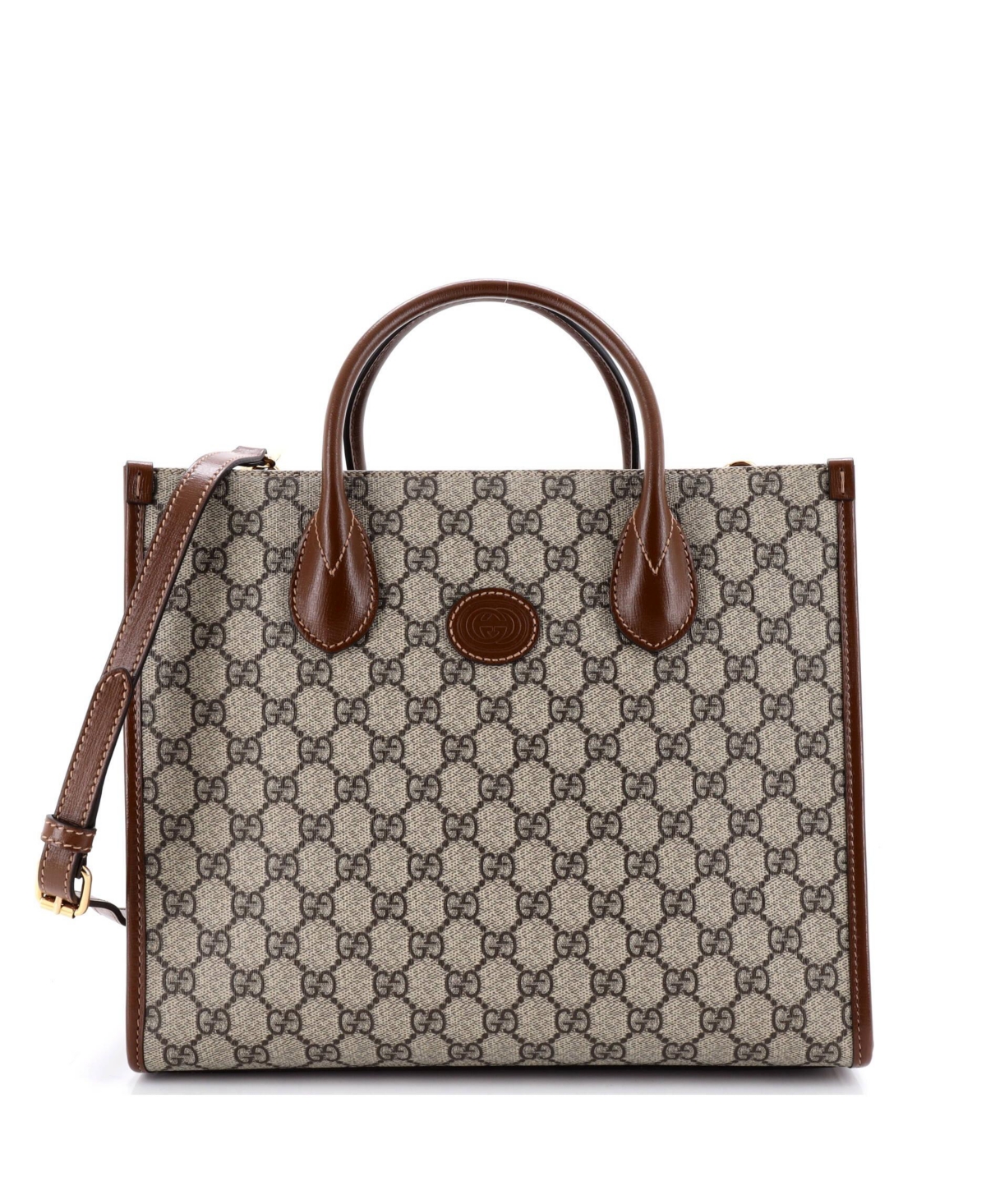 Click here for Pre-Owned Gucci Small Structured Top Handle Open T... prices