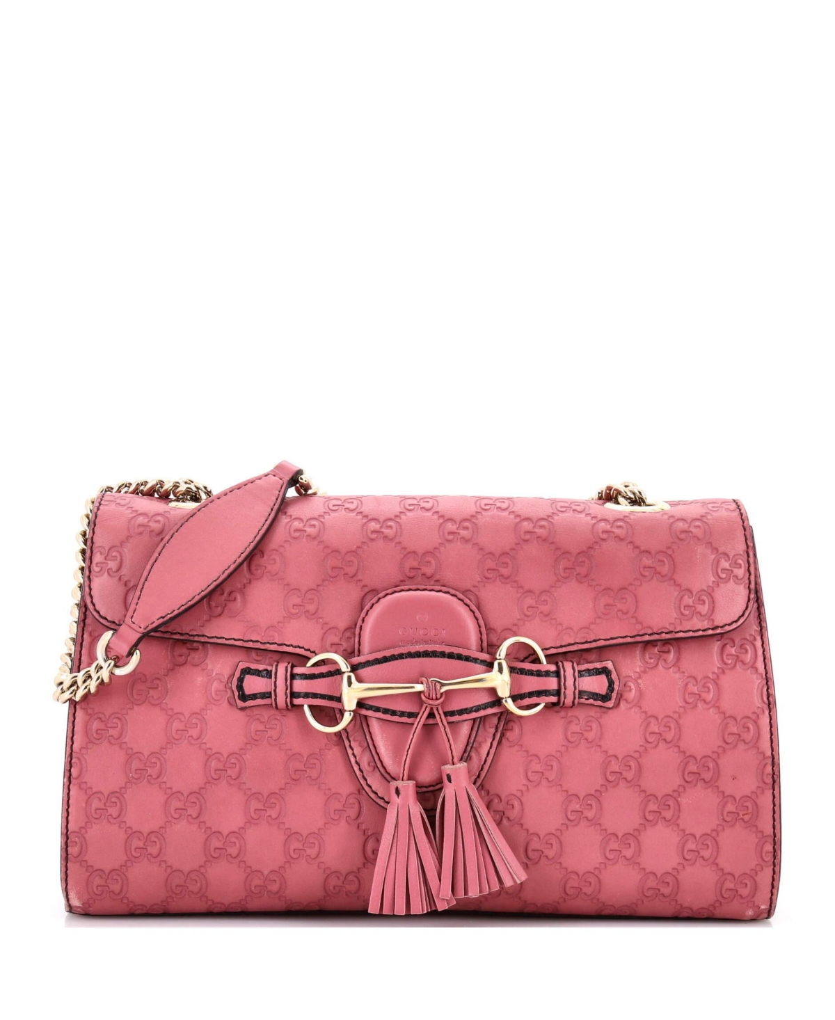 Click here for Pre-Owned Gucci Medium Emily Chain Flap Bag Guccis... prices