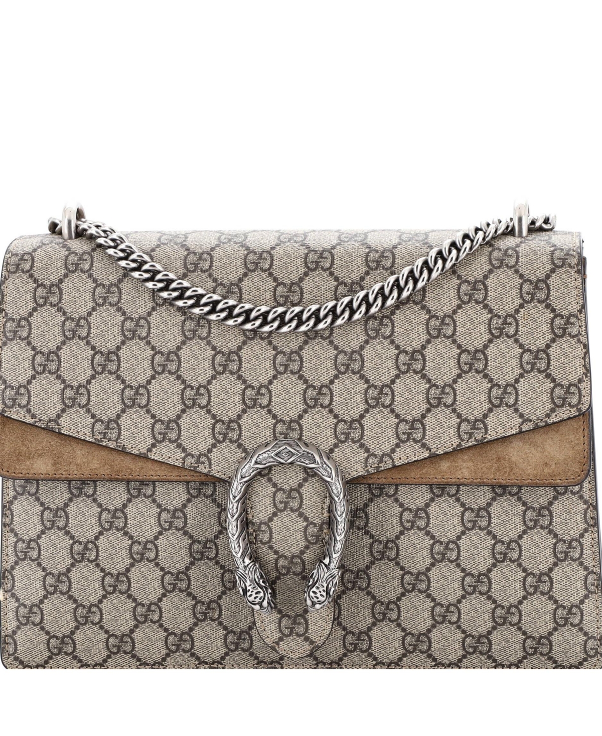 Click here for Pre-Owned Gucci Medium Dionysus Bag Gg Coated Canv... prices