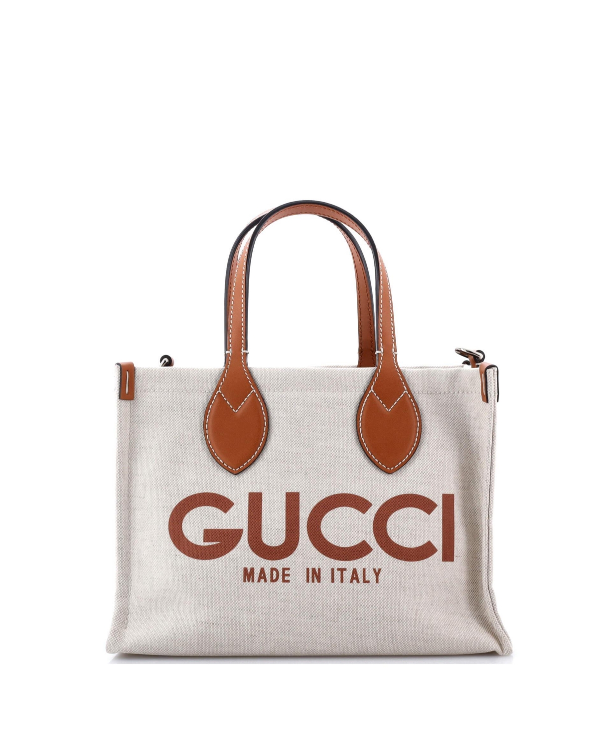 Click here for Pre-Owned Gucci Small Logo Shopper Tote Printed Ca... prices