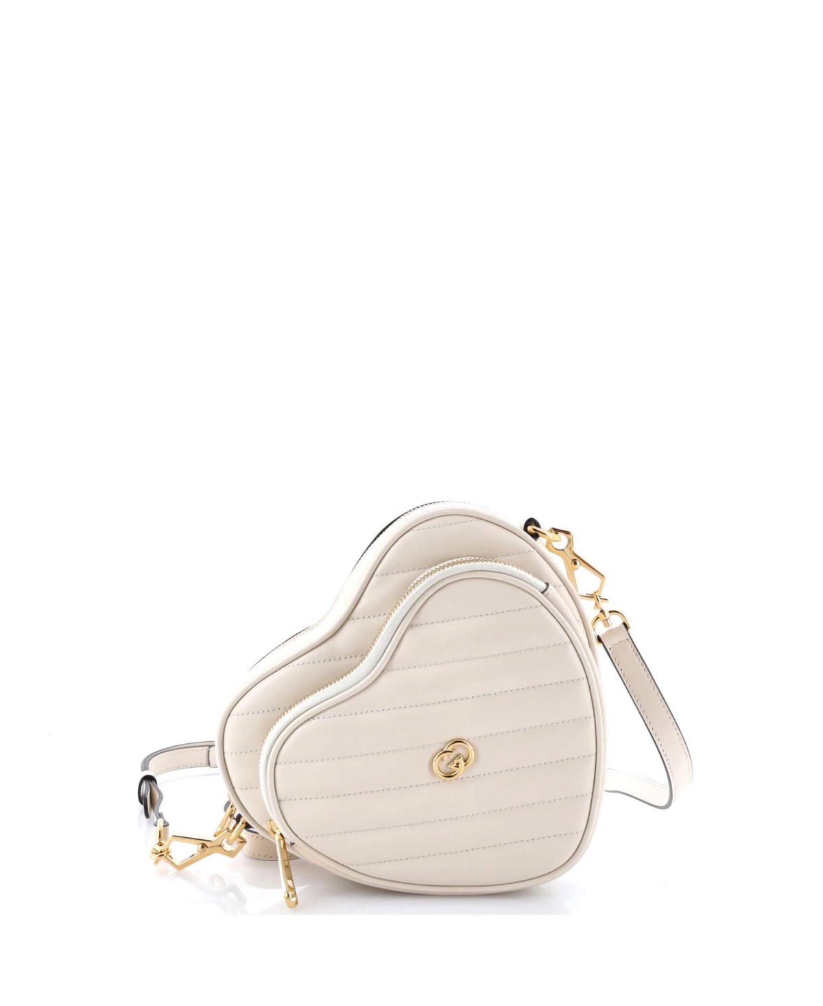 Click here for Pre-Owned Gucci Mini Interlocking G Heart Shoulder... prices