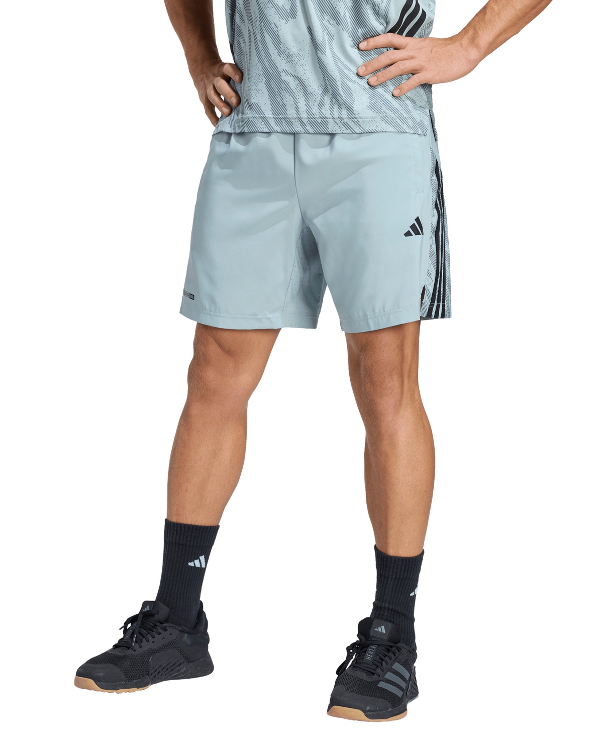 Click here for adidas Mens Tech Essentials Workout Shorts 7 - Won... prices