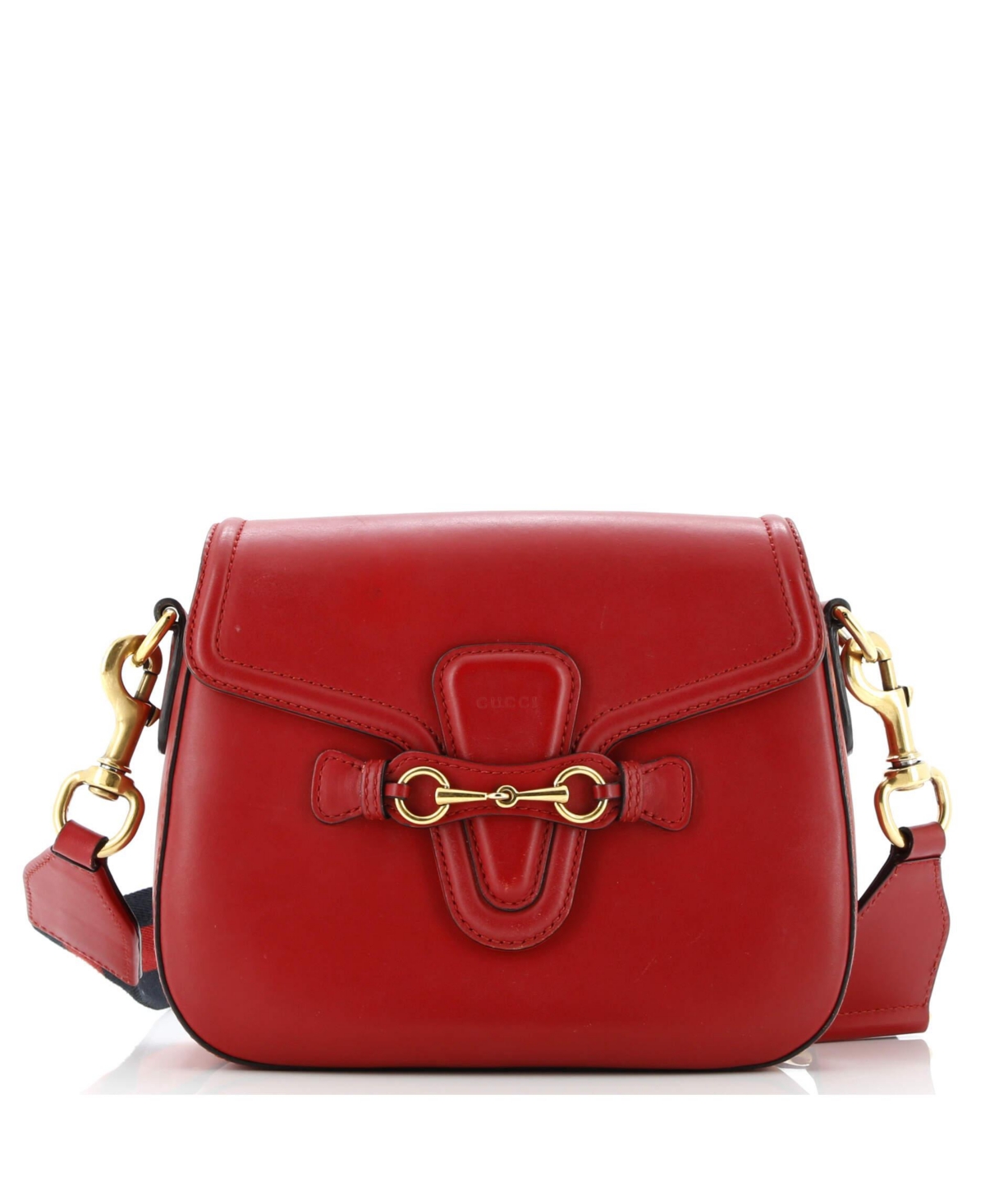 Click here for Pre-Owned Gucci Medium Lady Web Shoulder Bag Leath... prices