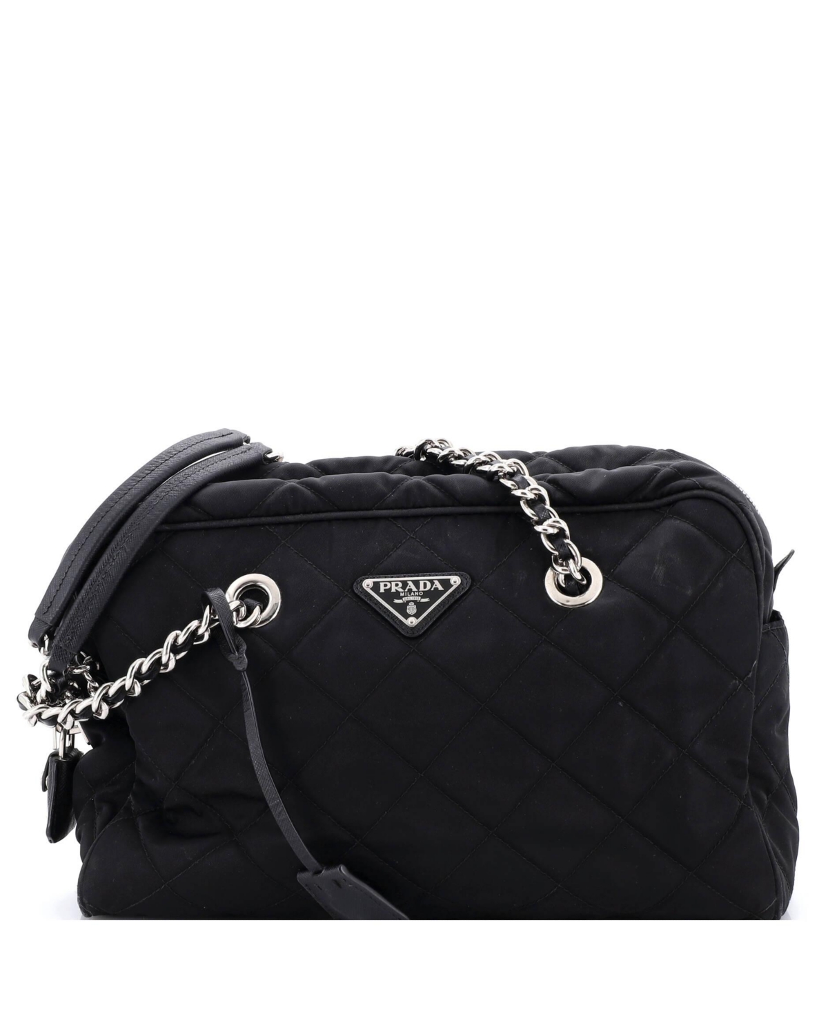 Click here for Pre-Owned Prada Medium Chain Shoulder Bag Quilted... prices