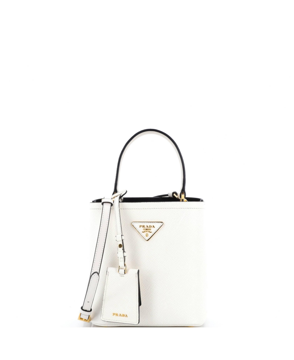 Click here for Pre-Owned Prada Small Panier Bucket Bag Saffiano L... prices