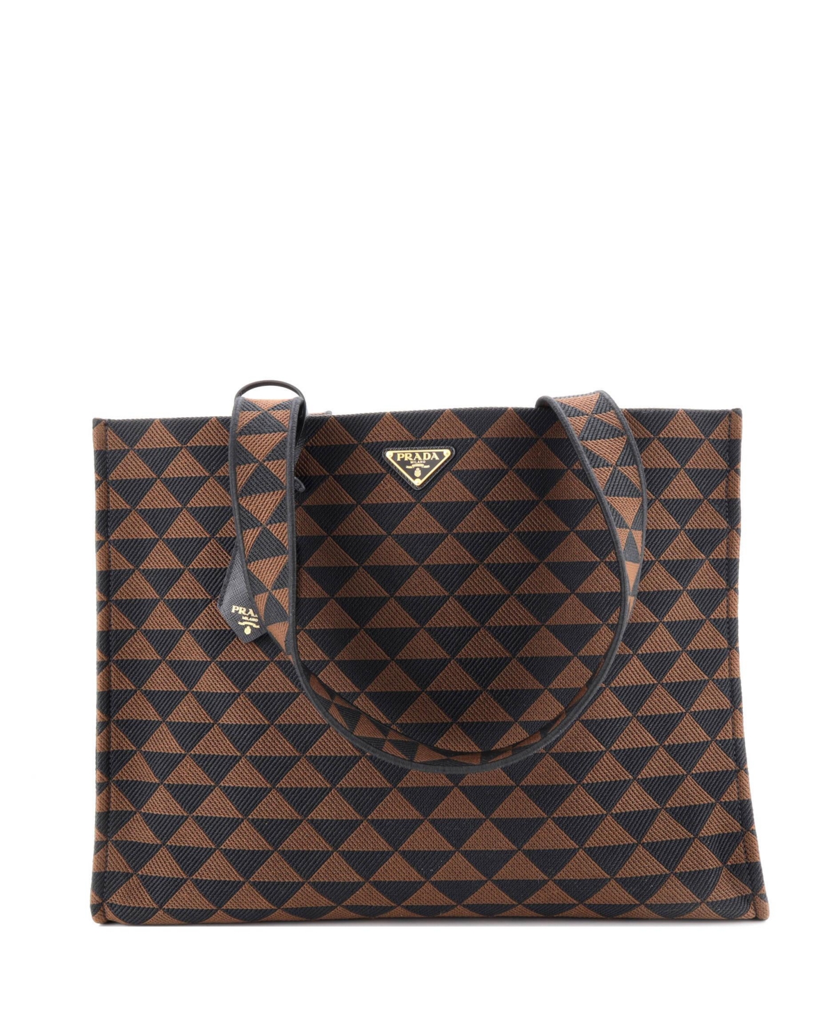 Click here for Pre-Owned Prada Horizontal Symbole Shopper Tote Ja... prices