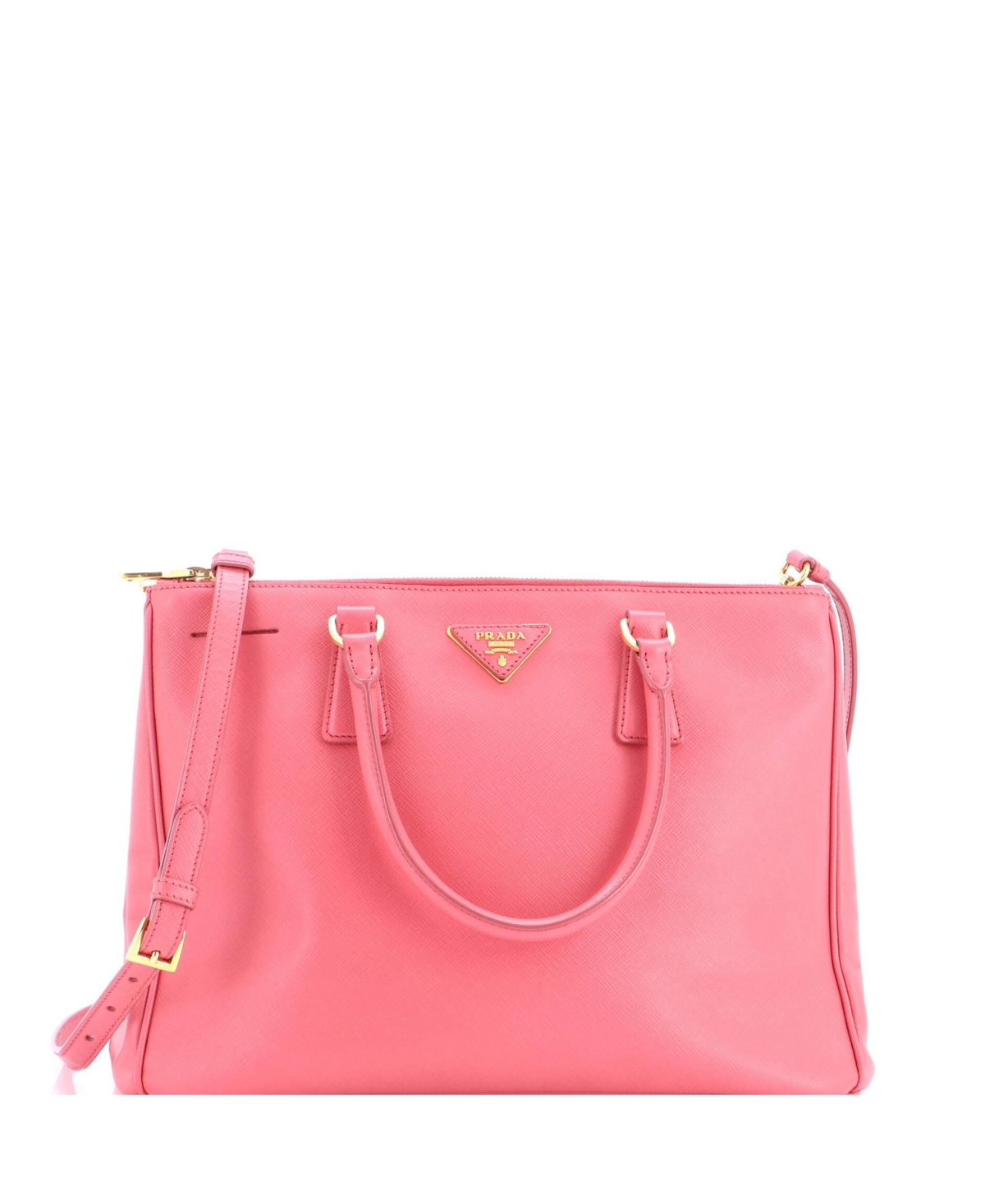 Click here for Pre-Owned Prada Medium Double Zip Lux Tote Saffian... prices