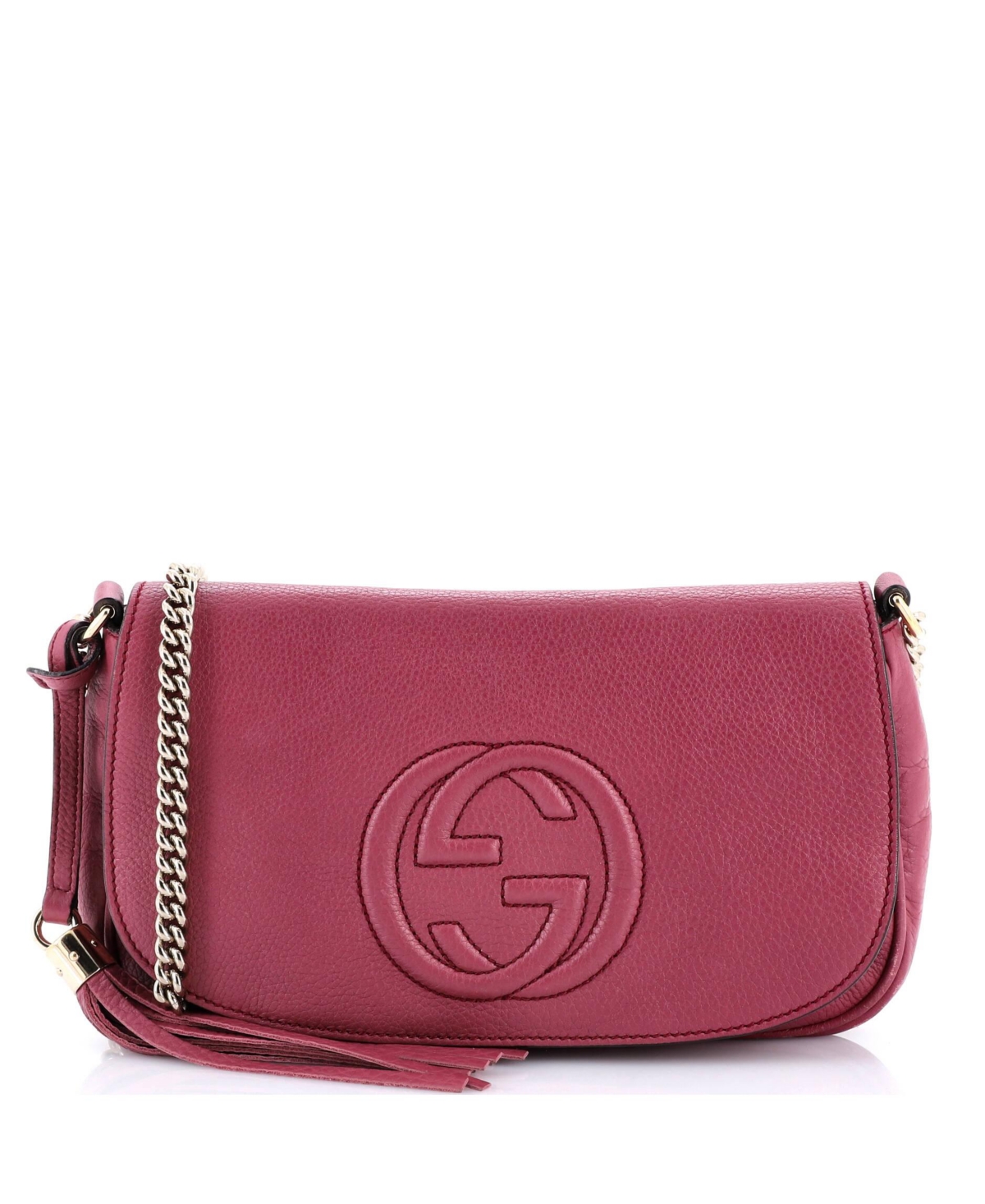 Click here for Pre-Owned Gucci Medium Soho Chain Crossbody Bag Le... prices