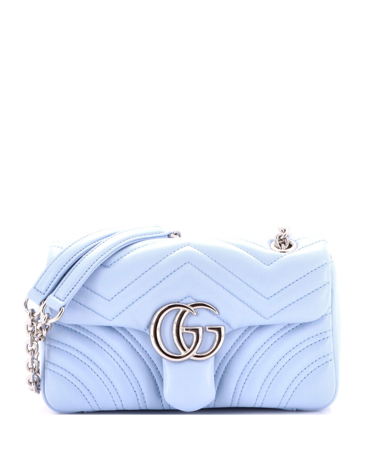 Click here for Pre-Owned Gucci Small Gg Marmont Flap Bag Matelass... prices