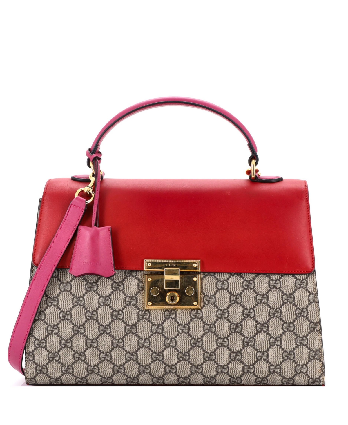 Click here for Pre-Owned Gucci Medium Padlock Top Handle Bag Gg C... prices