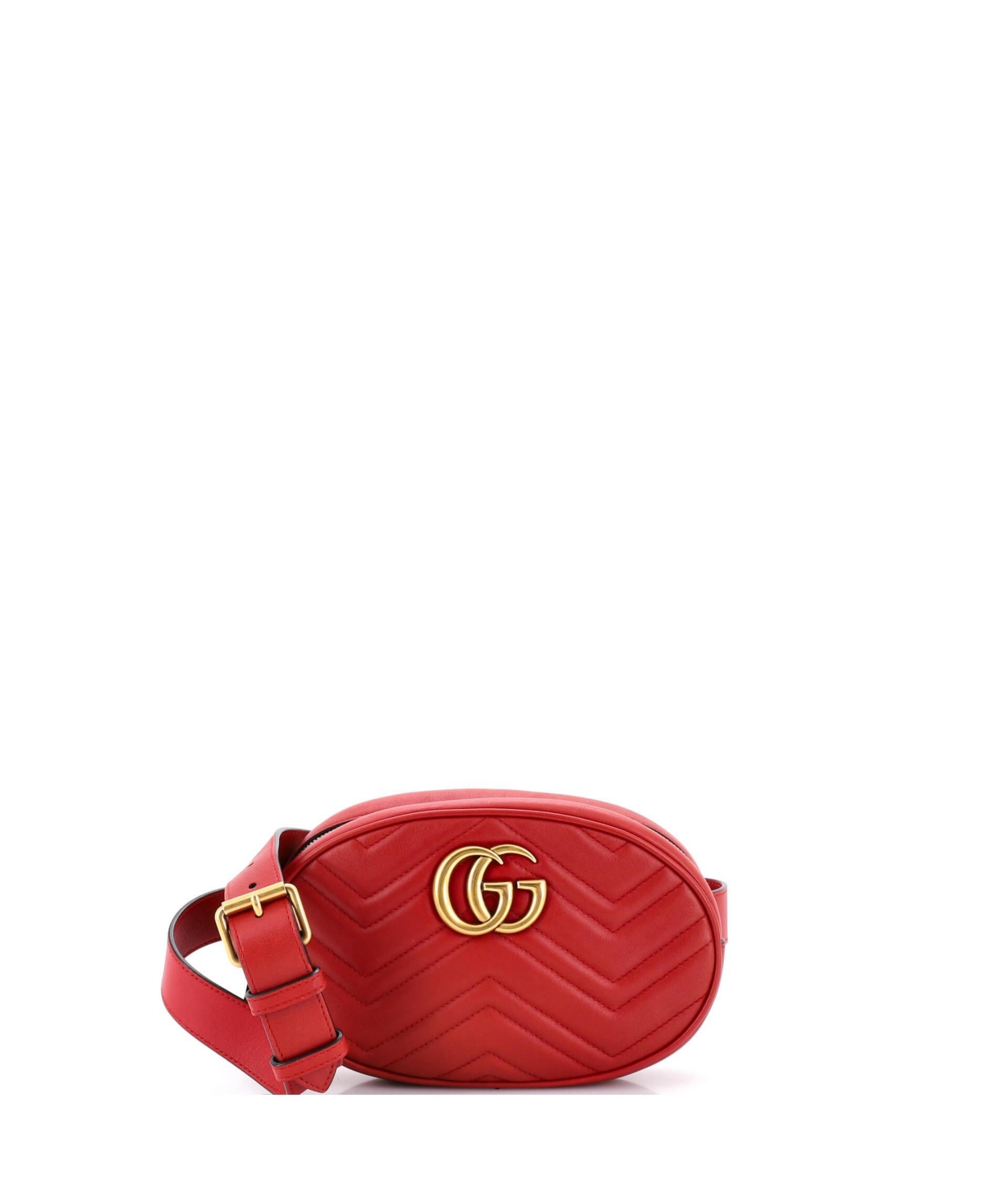 Click here for Pre-Owned Gucci Gg Marmont Belt Bag Matelasse Leat... prices