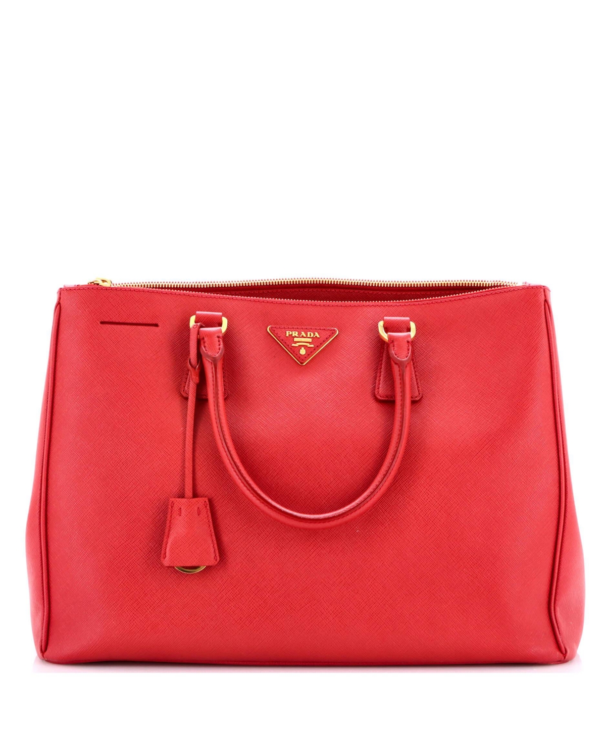 Click here for Pre-Owned Prada Large Double Zip Lux Tote Saffiano... prices