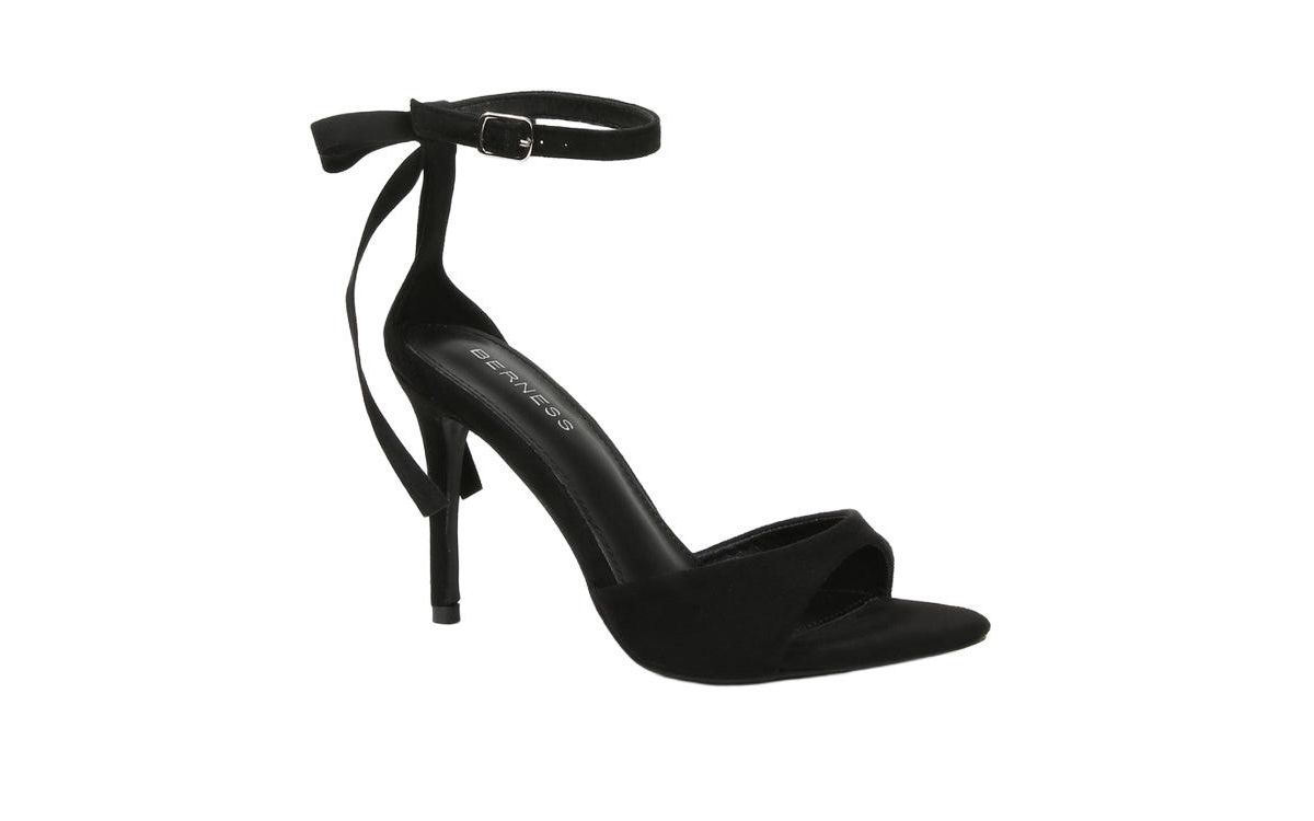Click here for Berness Womens Fia Ankle Strap Heeled Sandal - Bla... prices