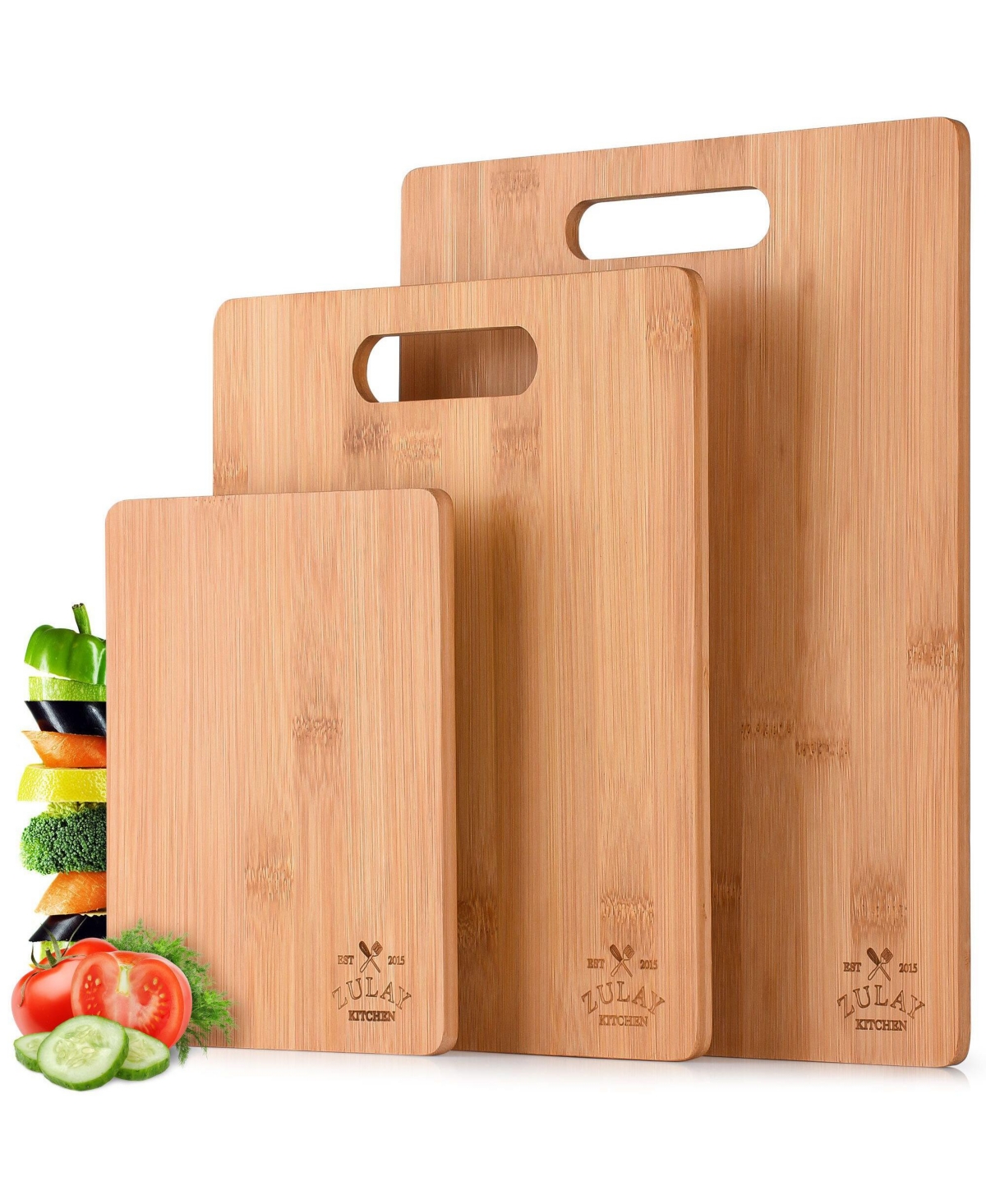 Click here for Bamboo Wooden Cutting Boards - Premium 3-Piece Set... prices