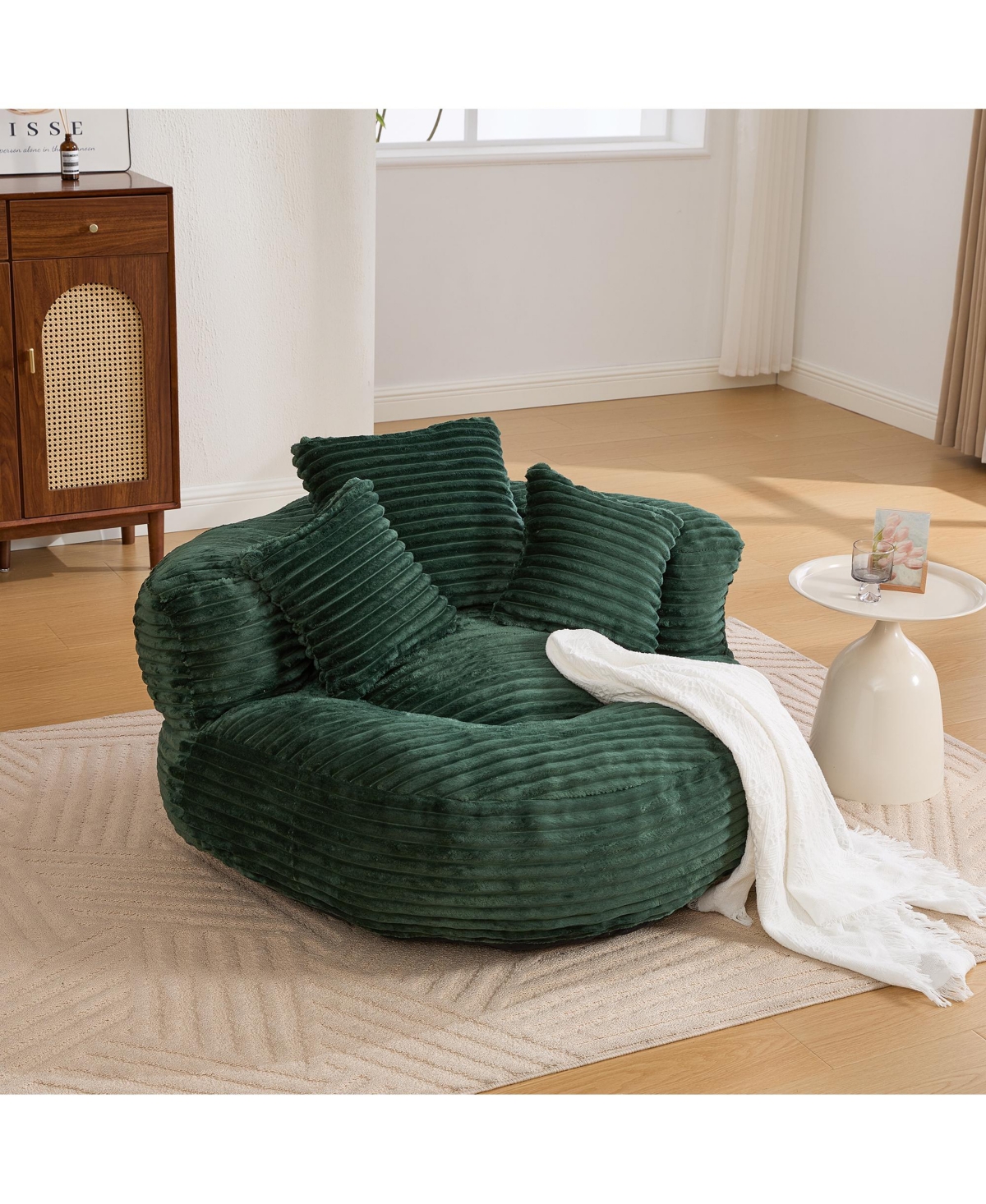 Click here for Rainsken Comfy Lazy Sofa Chair  Corduroy Oversized... prices