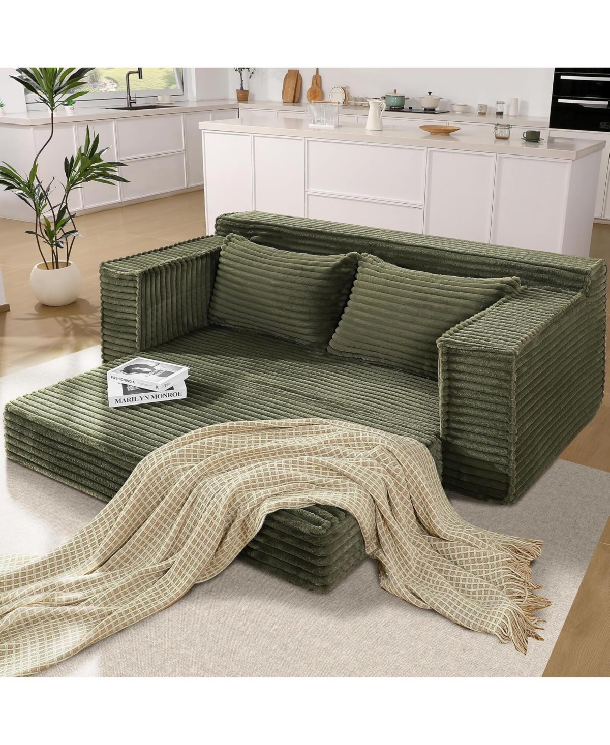 Click here for gaomon 75" Convertible Sofa Bed  Boneless Fut... prices