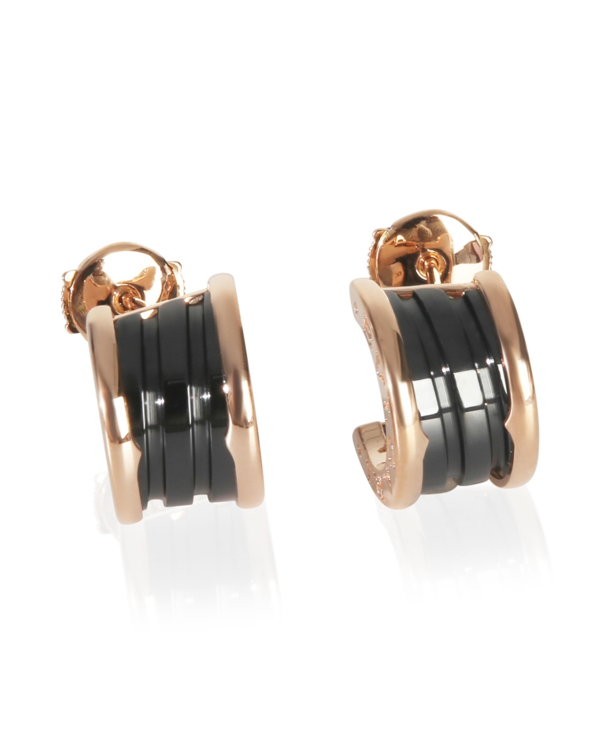 Click here for Pre-Owned Bvlgari Rose Gold B.zero1 Hoop Earrings... prices