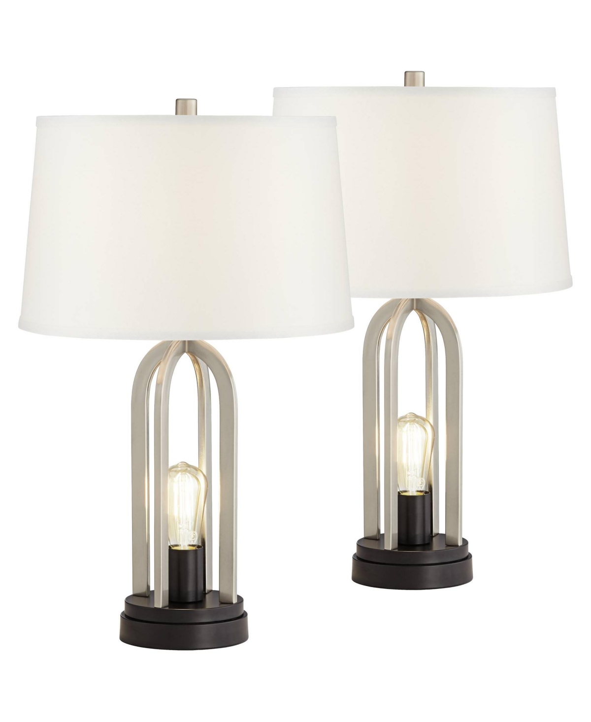 Click here for 360 Lighting Marcel Modern Table Lamps Set of 2 24... prices