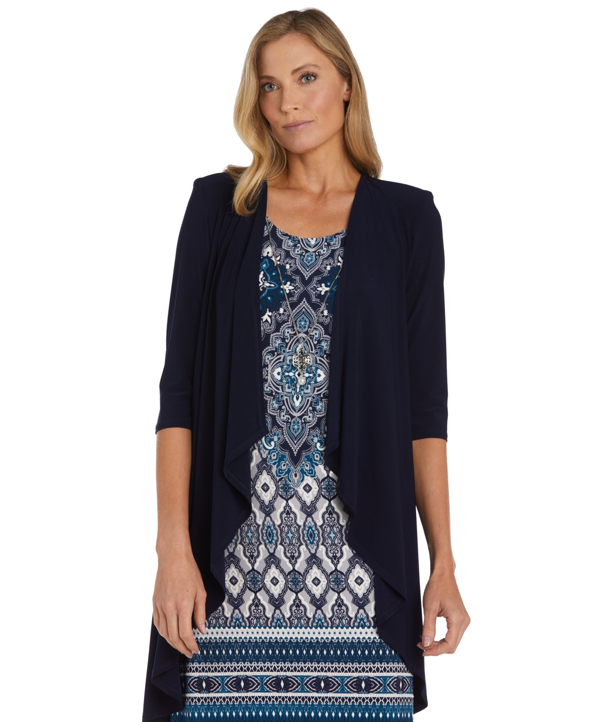 Click here for Rm Richards Womens Crew Neck Dress & Jacket  2-Pie... prices