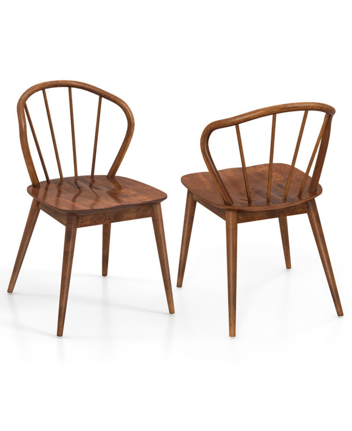 Click here for Gouun Set of 2 Wooden Dining Chairs with High Spin... prices